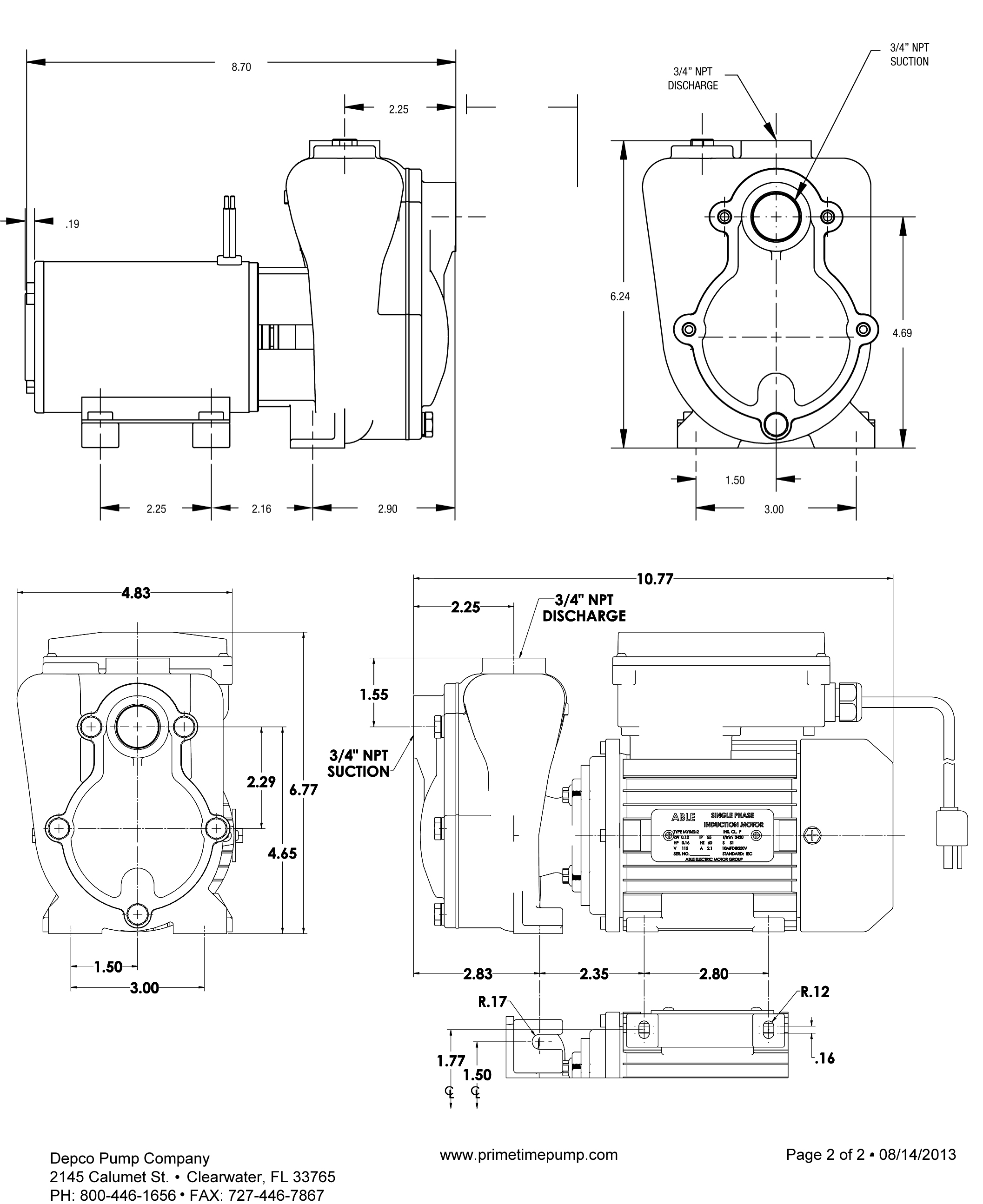 Data Sheets | Primetime Pump